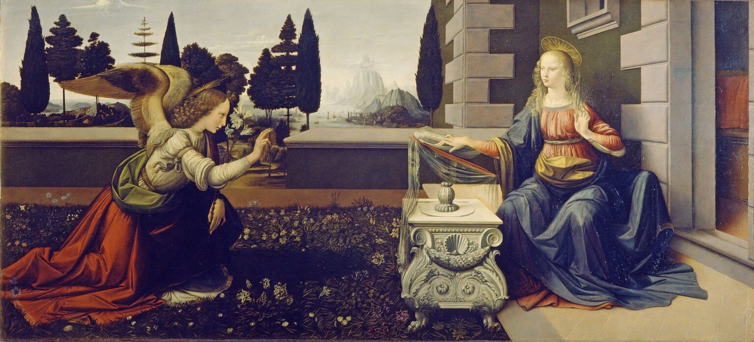 Unlocking 11 Hidden Mysteries of The Annunciation by Leonardo da Vinci ...